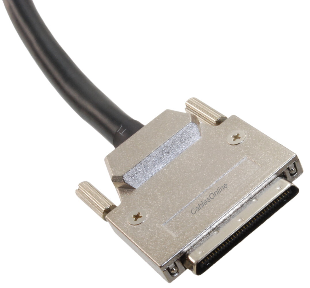 6ft VHDCI 0.8mm 68-Pin Male to SCSI-2 (HPDB50) Male SCSI Cable, SC-5206 ...