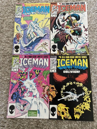 ICEMAN #1 THRU #4 ISSUE LIMITED SERIES-1984-MARVEL-IN PLASTIC SLEEVE- | eBay
