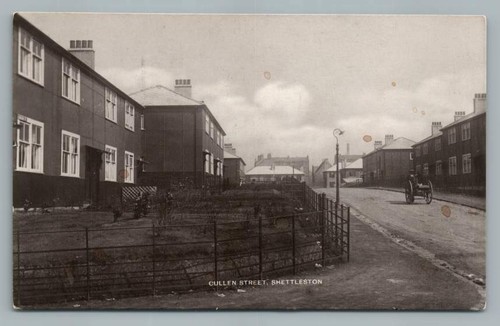 Cullen Street SHETTLESTON Glasgow Scotland RPPC Real Photo Scottish ...