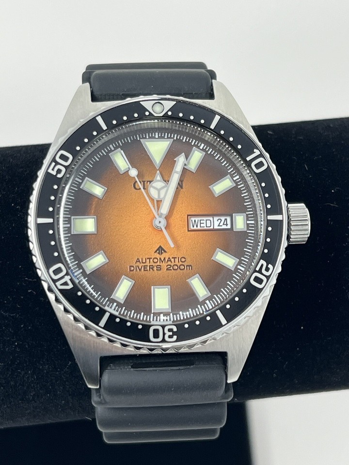 Citizen Promaster Diver Automatic Orange Dial Men's Watch - NY0120-01Z ...