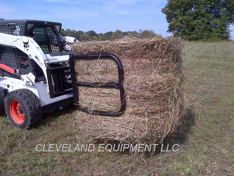 NEW HD BALE GRABBER GRAPPLE / HAY SQUEEZE ATTACHMENT Skid Steer Loader ...