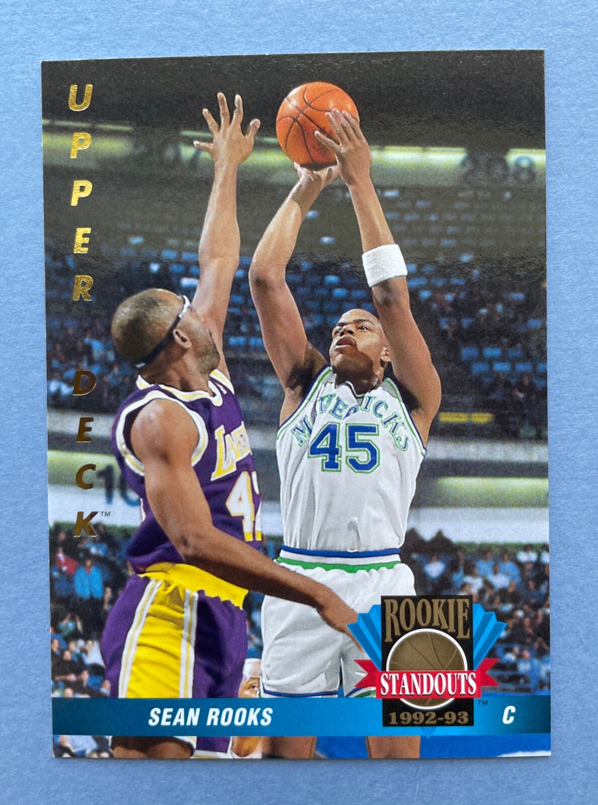 1992-93 Upper Deck Rookie Standouts Sean Rooks #RS3 Dallas Mavericks | eBay