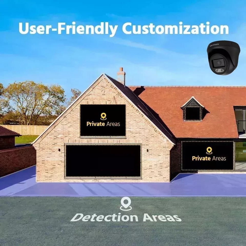 HIKVISION 3K5MP CCTV SYSTEM COLORVU DVR AUDIO NIGHT VISION OUTDOOR ...