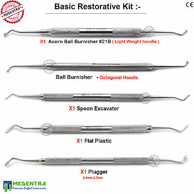 Restorative Dental Plugger Flat Plastic Filling Scalers Amalgam ...