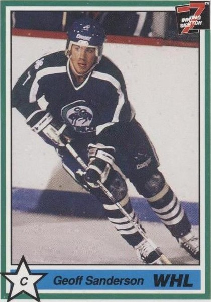 1990-91 7th Inning Sketch WHL - #54 Geoff Sanderson (RC) for sale ...