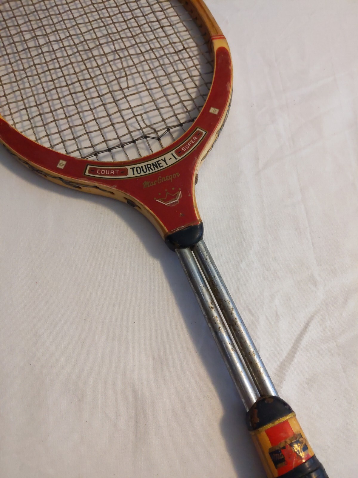 MacGregor Tourney-I Super Court, Rare Vintage Wood and Metal Tennis ...