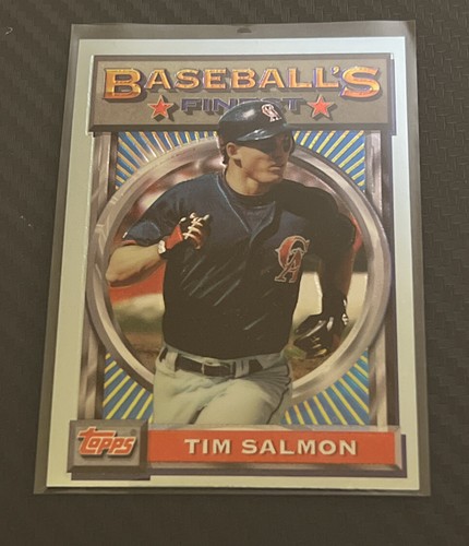 1993 Topps Finest Tim Salmon #163 Anaheim Angels | eBay