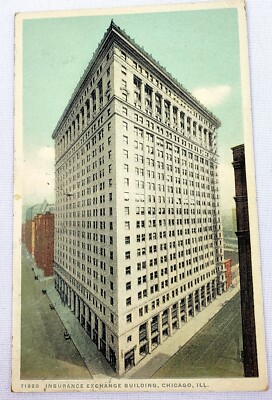 Vintage Chicago insurance exchange cmpost card used | eBay