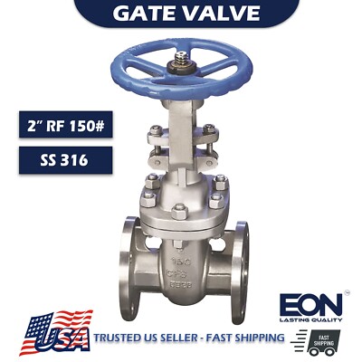 ANIX 2" inch Flanged Gate Valve 150# SS316 Stainless Steel OS&Y Rising ...