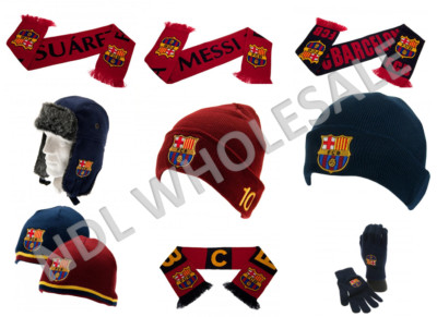 BARCELONA FCB Knitted Gloves Knitted Hat Scarf Ear Muffs Birthday ...