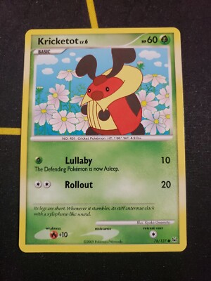 2009 KRICKETOT PLATINUM BASE SET POKEMON CARD 78/127 | eBay