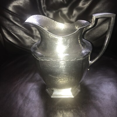 Antique Silver Plate 4 pint Water Pitcher Louisian Homan Plate on ...