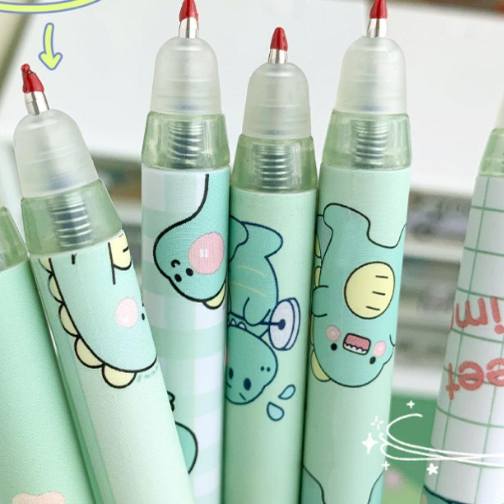 Stationery Press Pen Washable Handle Cartoons Erasable Pen Pens Neutral ...