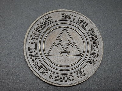 3D Corps Support Command Challenge Coin | eBay