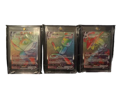 Mew Vmax + Celebi Vmax + Rayquaza Vmax Rainbow Secret Rarer Lot NM | eBay