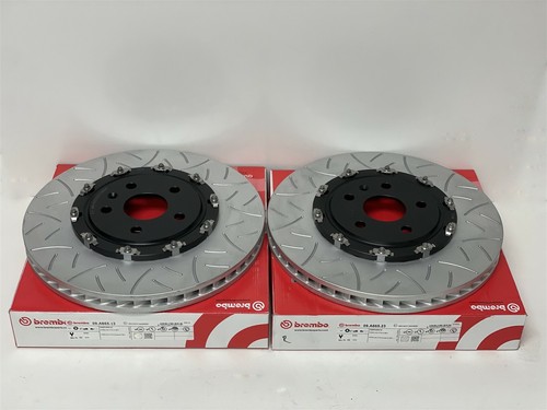 FRONT SLOTTED 2-Piece Brake Rotors For 2009-2015 Camaro ZL1 CTS-V CTSV ...