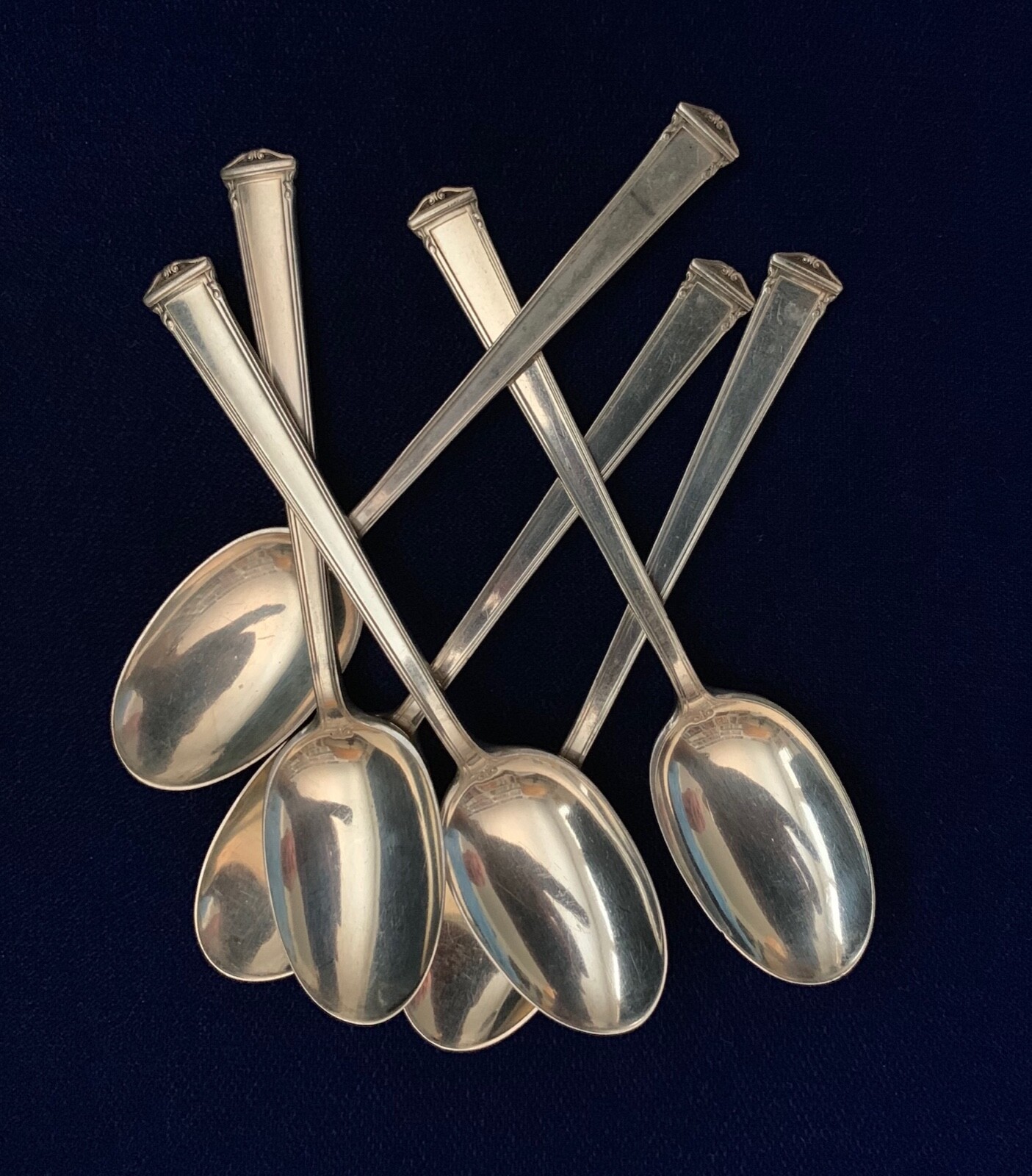 VINTAGE NEO-CLASSICAL PATTERN STERLING SILVER DEMITASSE SPOONS GROUP ...
