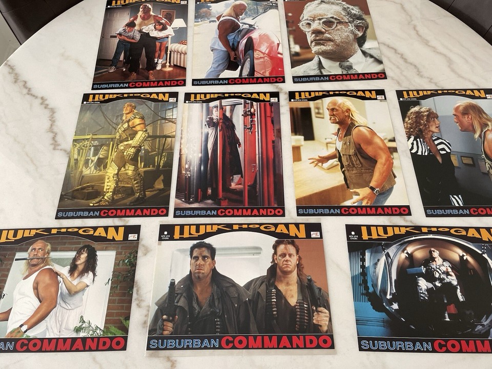 Suburban commando Lobby Card set Undertaker Hulk Hogan 1991 | eBay UK