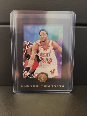 1995-96 SKYBOX E-XL Alonzo Mourning #43 BLACK FRAME - MINT | eBay
