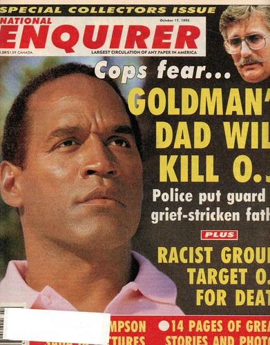 NATIONAL ENQUIRER Magazine October 17 1995 OJ Simpson Special Collector ...