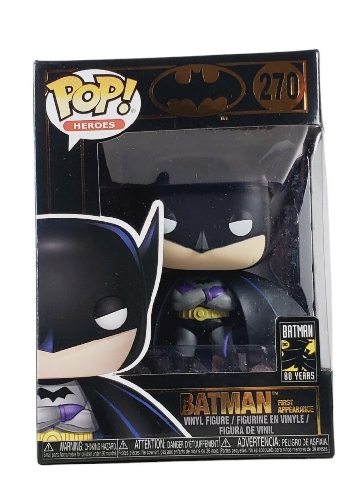 Funko Pop! Heroes: Batman # 270 - Batman First Appearance 80 Years Of ...
