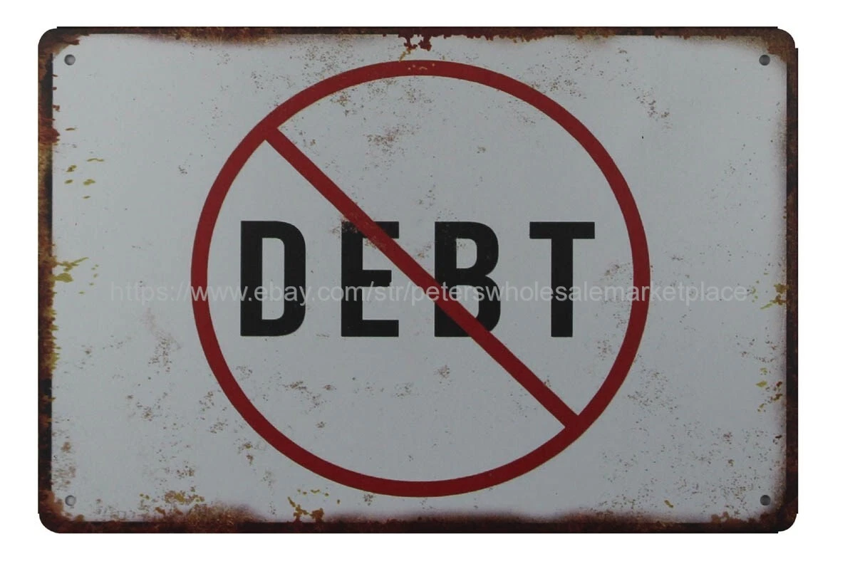 No Debt Sign