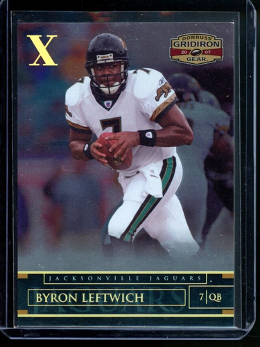 2007 Donruss Gridiron Gear - Byron Leftwich #83 Gold Xs /100 for sale ...