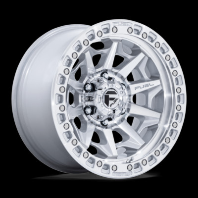 1 18 Inch Silver Wheel Rim Fuel Off Road Covert D883 6x5.5 Lug 18x9 ...