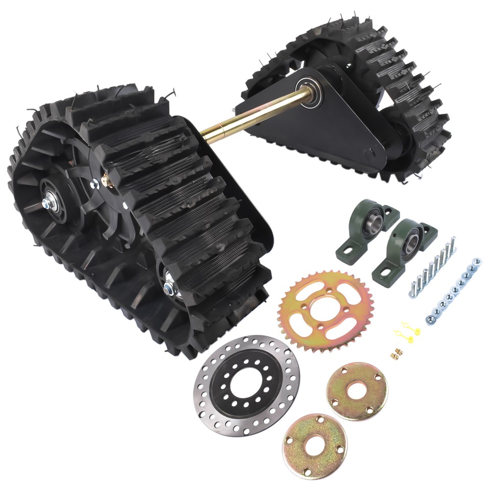 Rear Axle Track Assembly Set For Mountain Motorcycle Snowmobile Go Kart ...