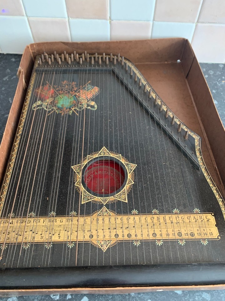 Vintage German Zither Stringed Instrument | eBay UK
