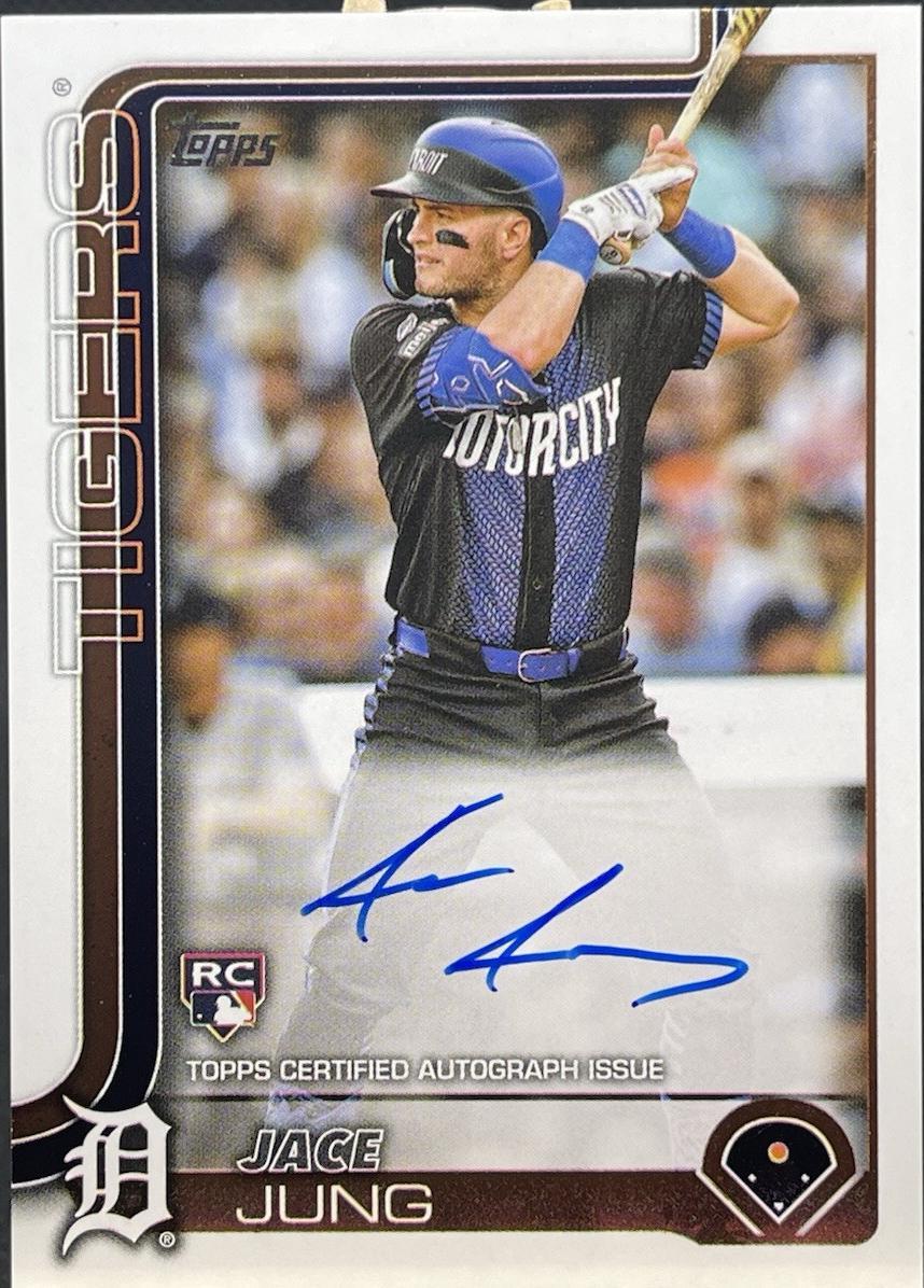 2025 Topps Series 1 - Flagship Real One Autographs Jace Jung #80 (AU ...