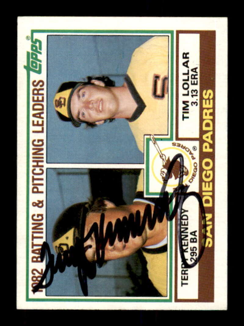 1983 Topps #742 Terry Kennedy/Tim Lollar AUTOGRAPHED!!! Padres Padres ...