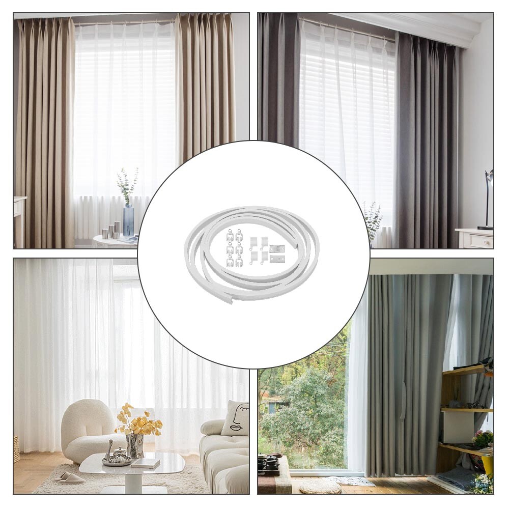 Urtains Shear Ceiling Curtain Track S Wave Ceiling Track Curtains