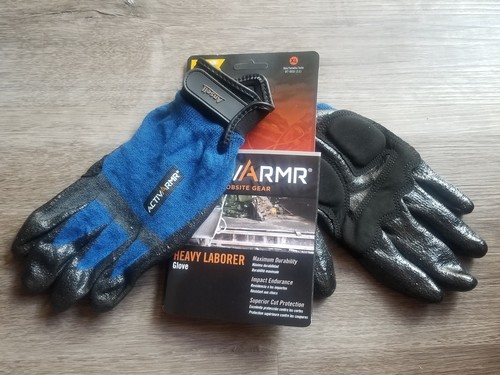 Ansell ActivArmr Heavy Laborer Glove w/Kevlar Level 4 Cut protection sz ...