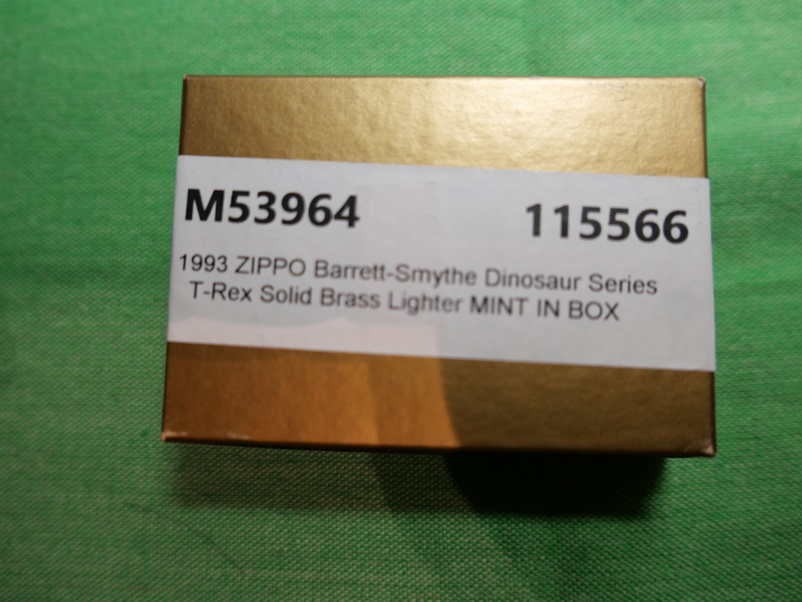 ZIPPO DINOSAUR SERIES T-REX BRASS LIGHTER 1993 | eBay