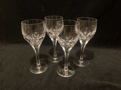 4 Atlantis Sleek, Modern Look Crystal Wine Glasses, Clean Lines, Sara ...