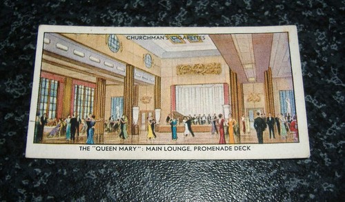 Churchman - The Queen Mary No46 - Main Lounge Promenade Deck | eBay
