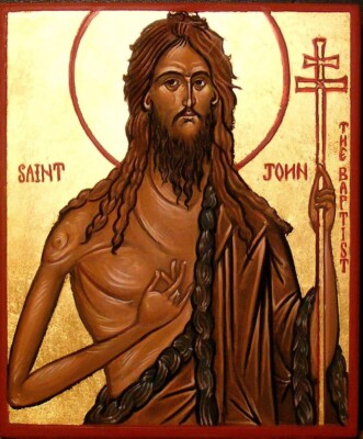 John the Baptist ICON - 8" x 10" ULTRA PREMIUM SATIN PRINT ready to be ...