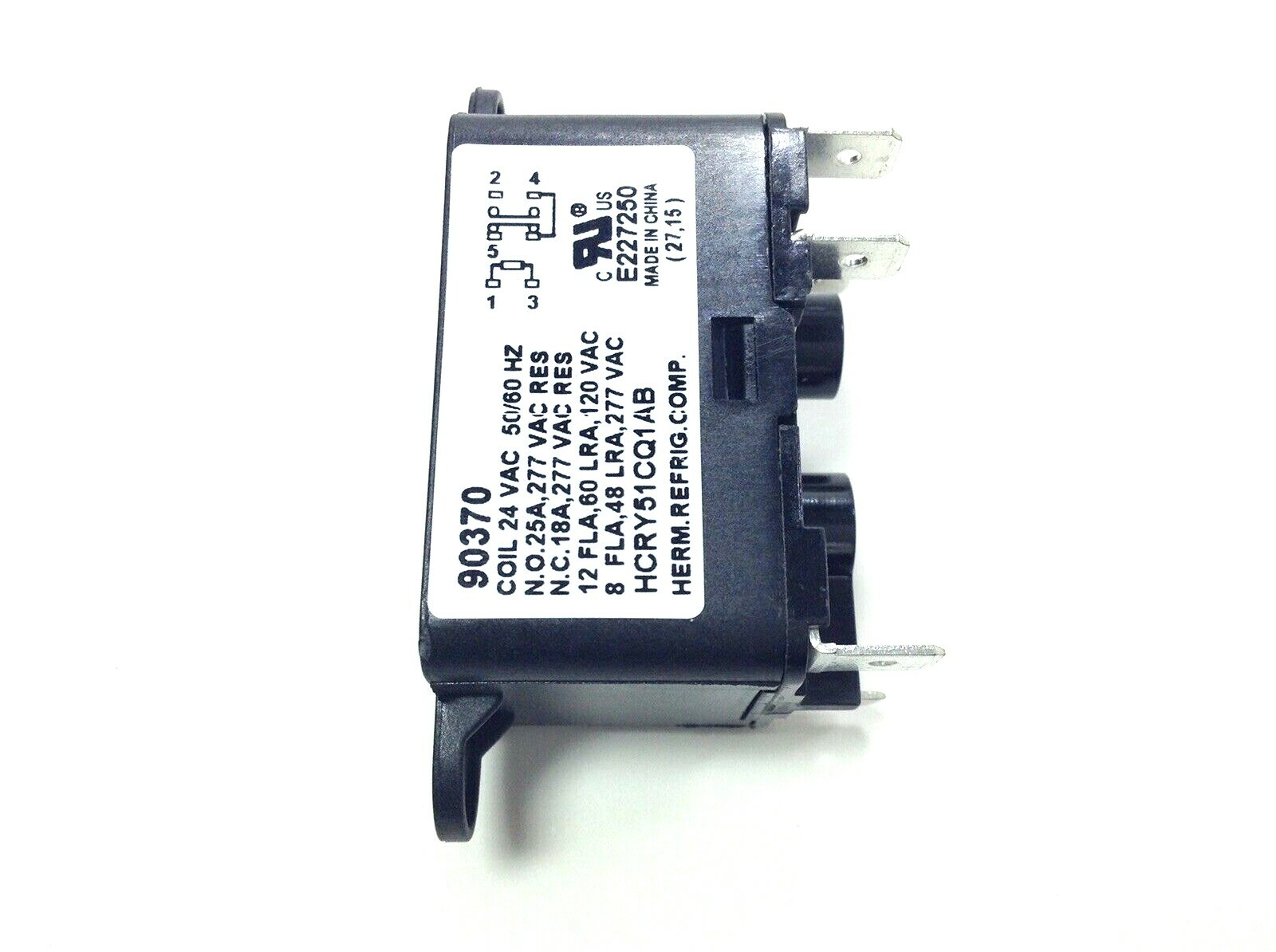90370 General Purpose Fan Relay 24 vac Coil 50/60 HZ - HCRY51CQ1AB ...