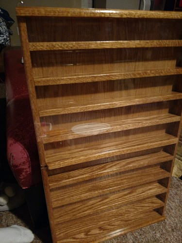 Wade Figurines Wades Oak Display Case Plexiglass Front for sale online ...