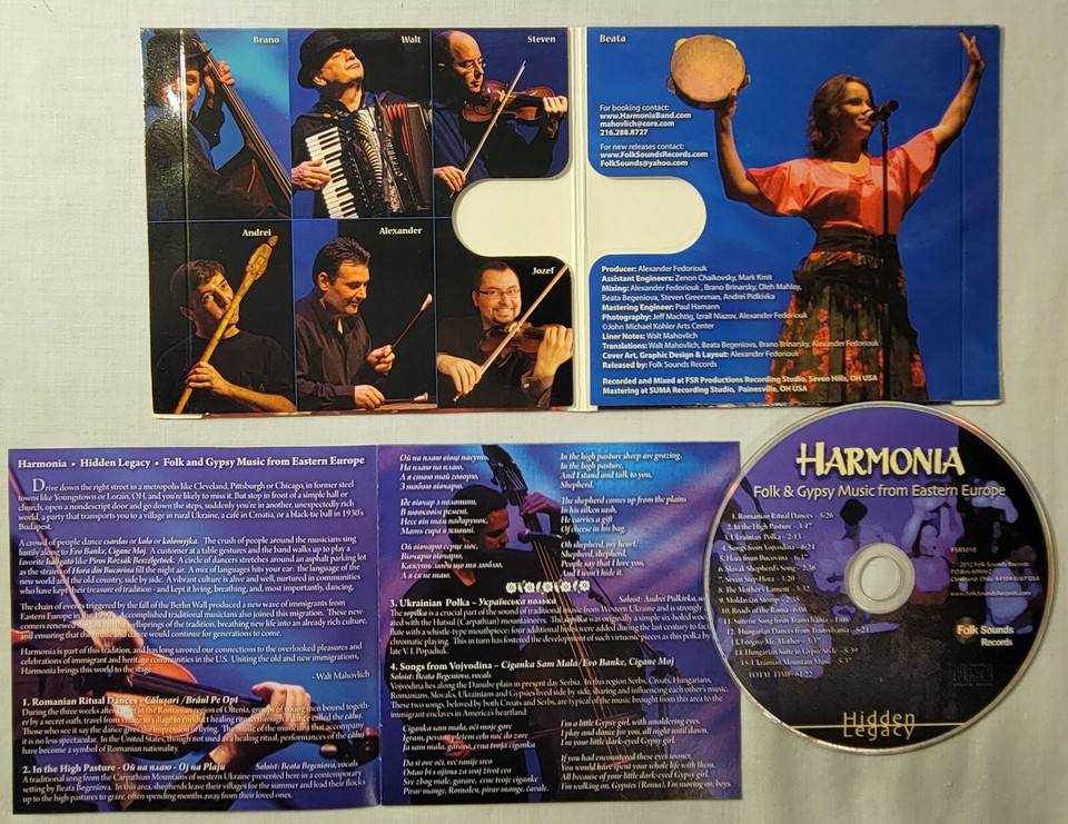Hidden Legacy by Harmonia (CD, 2012) Folk & Gypsy Music From Eastern ...