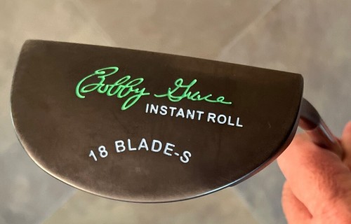 Bobby Grace Model 18 Blade-S Putter W/Radial Face RH 35” Headcover ...