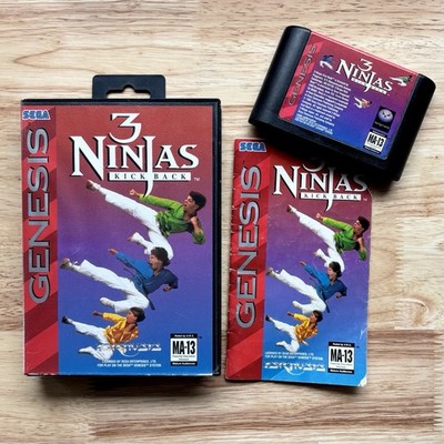 3 Ninjas Kick Back (Sega Genesis, 1994) Authentic Game Cartridge, CIB ...