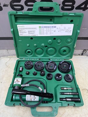 GREENLEE 7310 SB 11-Ton Hydraulic Knockout KO Punch & Die Set 1/2 to 4 ...