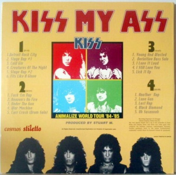 KISS - KISS MY ASS 2/LP PINK VINYL ON COSMOS STILETTO KMA 922 | eBay