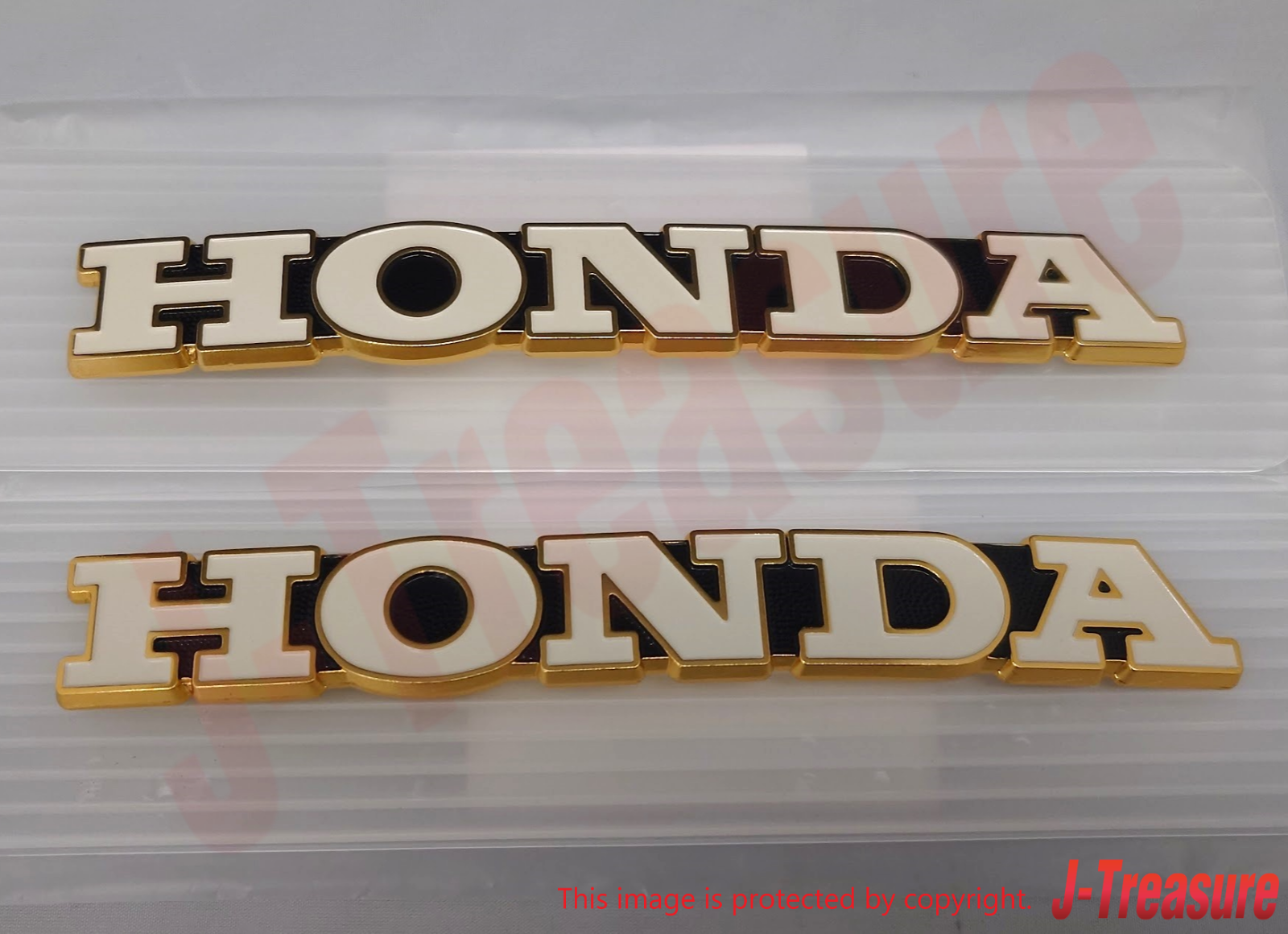 HONDA CB750 CB550 CB500 Genuine Fuel Tank Emblem "HONDA" Right & Left ...