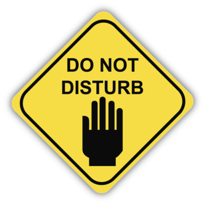 Do Not Disturb Warning Vinyl Sticker Bumper Decal | eBay