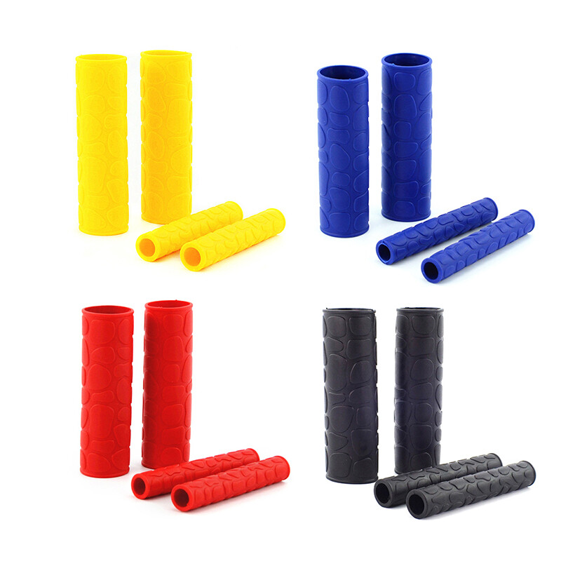 2Pairs Universal Handle Grip Cover Protector Anti-skid Rubber ...