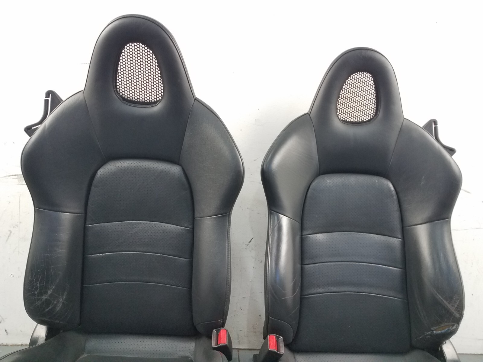 2003 Honda S2000 AP1 Black Leather Bucket Seat Set - Wear #2917 | eBay