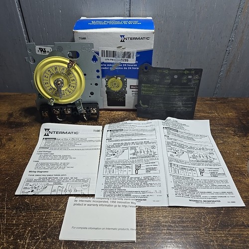 INTERMATIC T104M 24-Hour Mechanical Time Switch Mechanism 208-277V ...